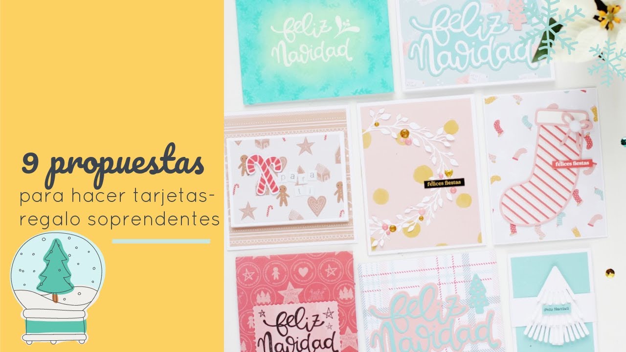 9 ideas distintas para hacer tarjetas para ticket regalo - YouTube