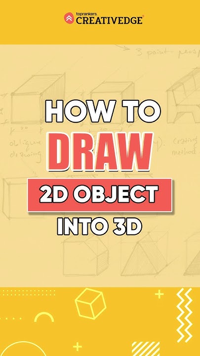 Transform 2D Objects into 3D: Easy Drawing Techniques! 🎨🔄| Object Transformation in Drawing# ...