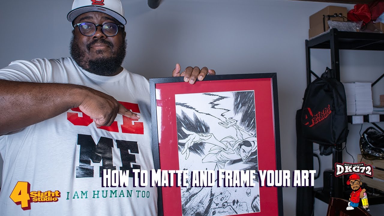 HOW TO MATTE AND FRAME YOUR ART - YouTube
