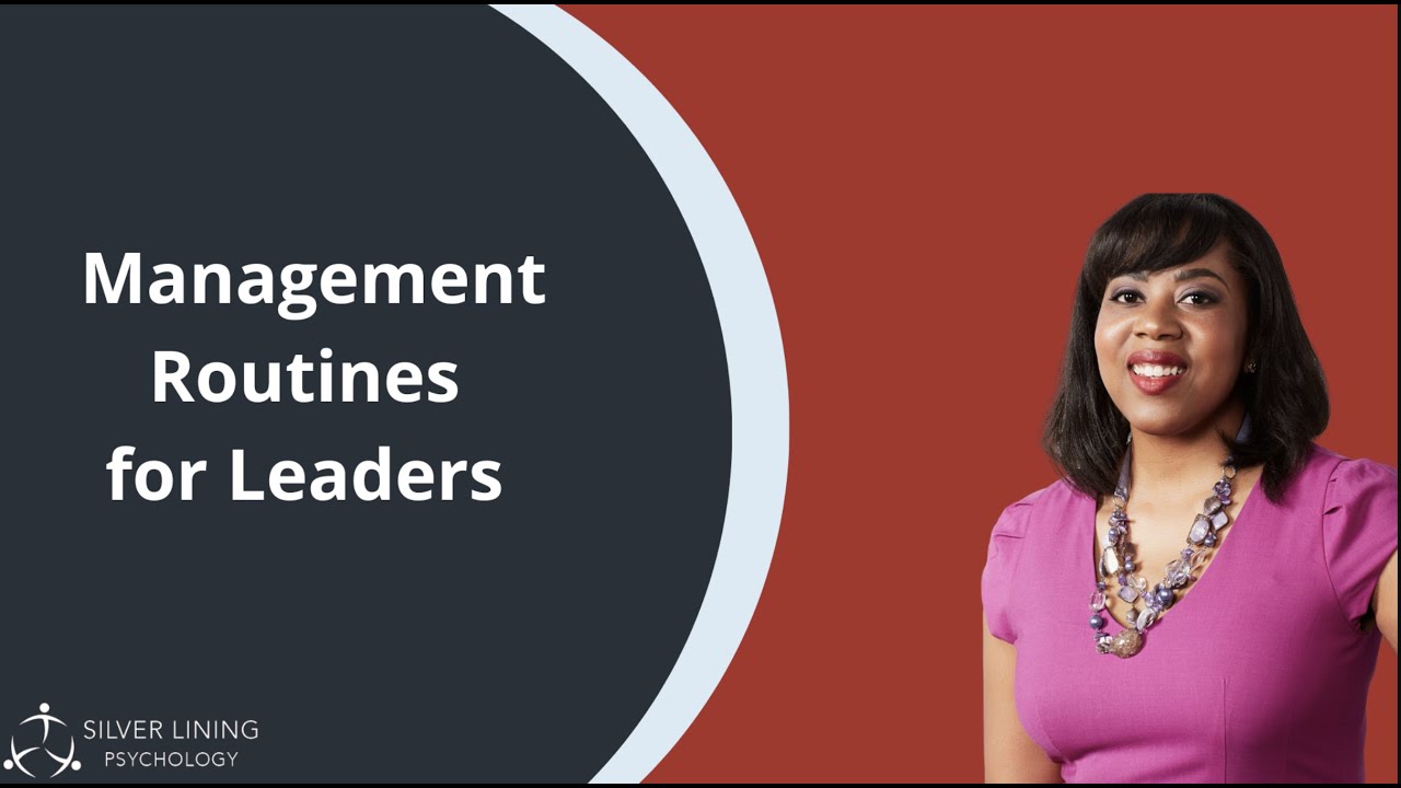 Essential Management Routines for Leaders - YouTube