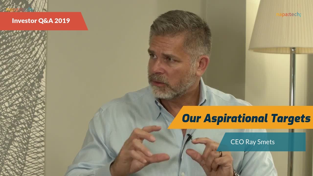 CEO Ray Smets aspire for 20 to 30 percent annualized sales growth for ...