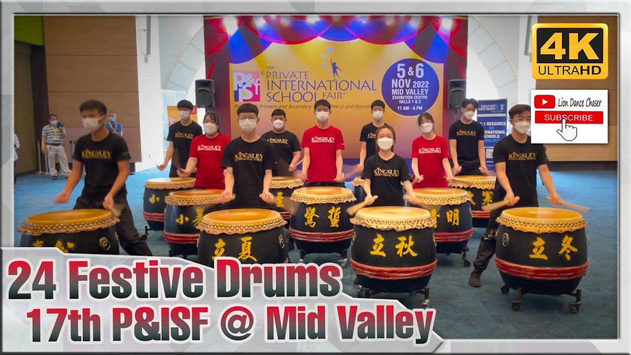 24 Festive Drums Performance @ Mid Valley Megamall - YouTube