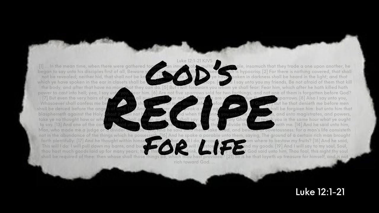 God's Recipe for Life - YouTube