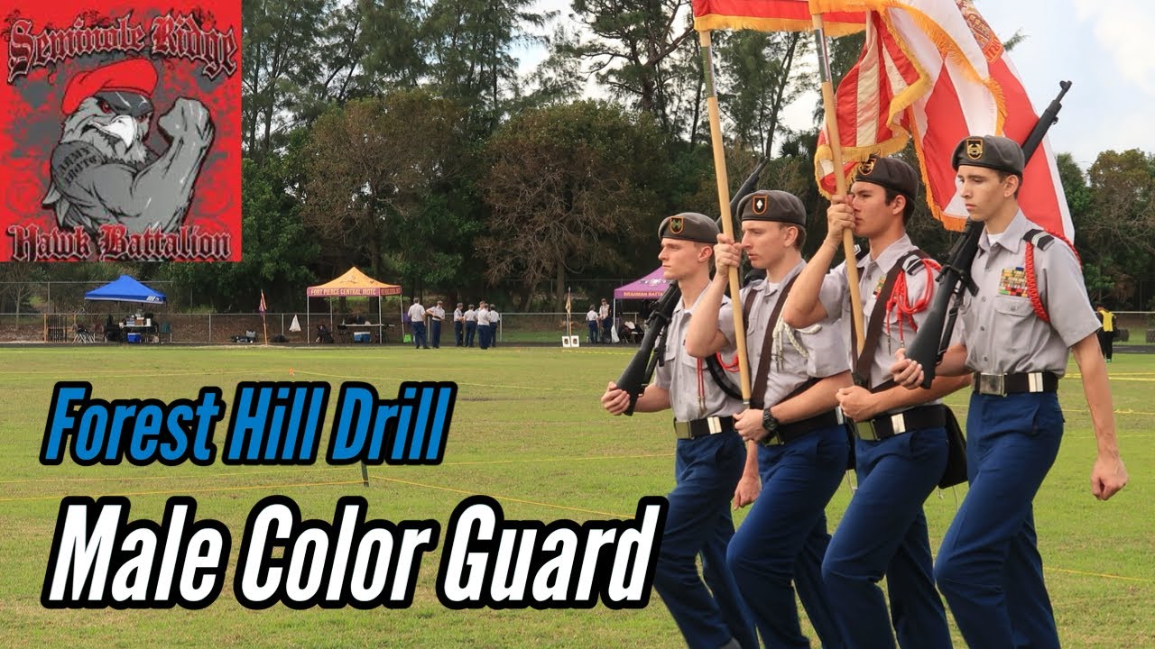 Male Color Guard at Forest hill high school - YouTube