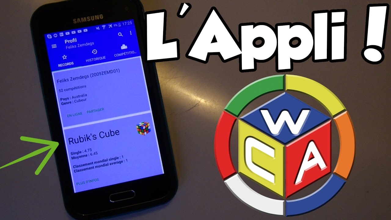 L'Application WCA ! [Rubik's Cube] - YouTube
