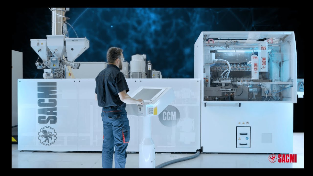 SACMI CCM | Continuous compression molding machine - YouTube
