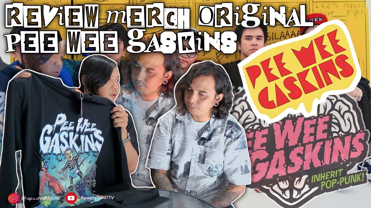 REVIEW MERCH ORIGINAL PEE WEE GASKINS || UNBOXING MERCH BAND - YouTube