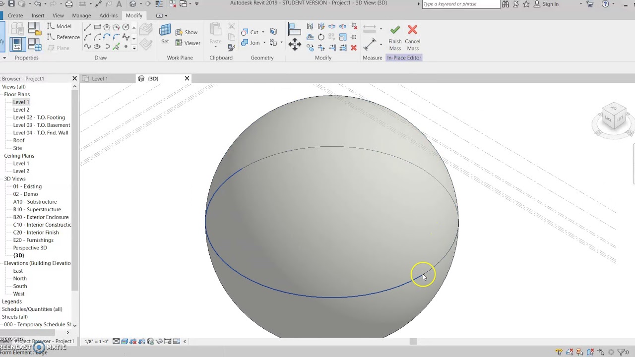 Making a Glass Dome in Revit - YouTube