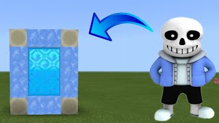 HOW TO MAKE PORTAL SANS UNDERTALE - MINECRAFT | Doovi