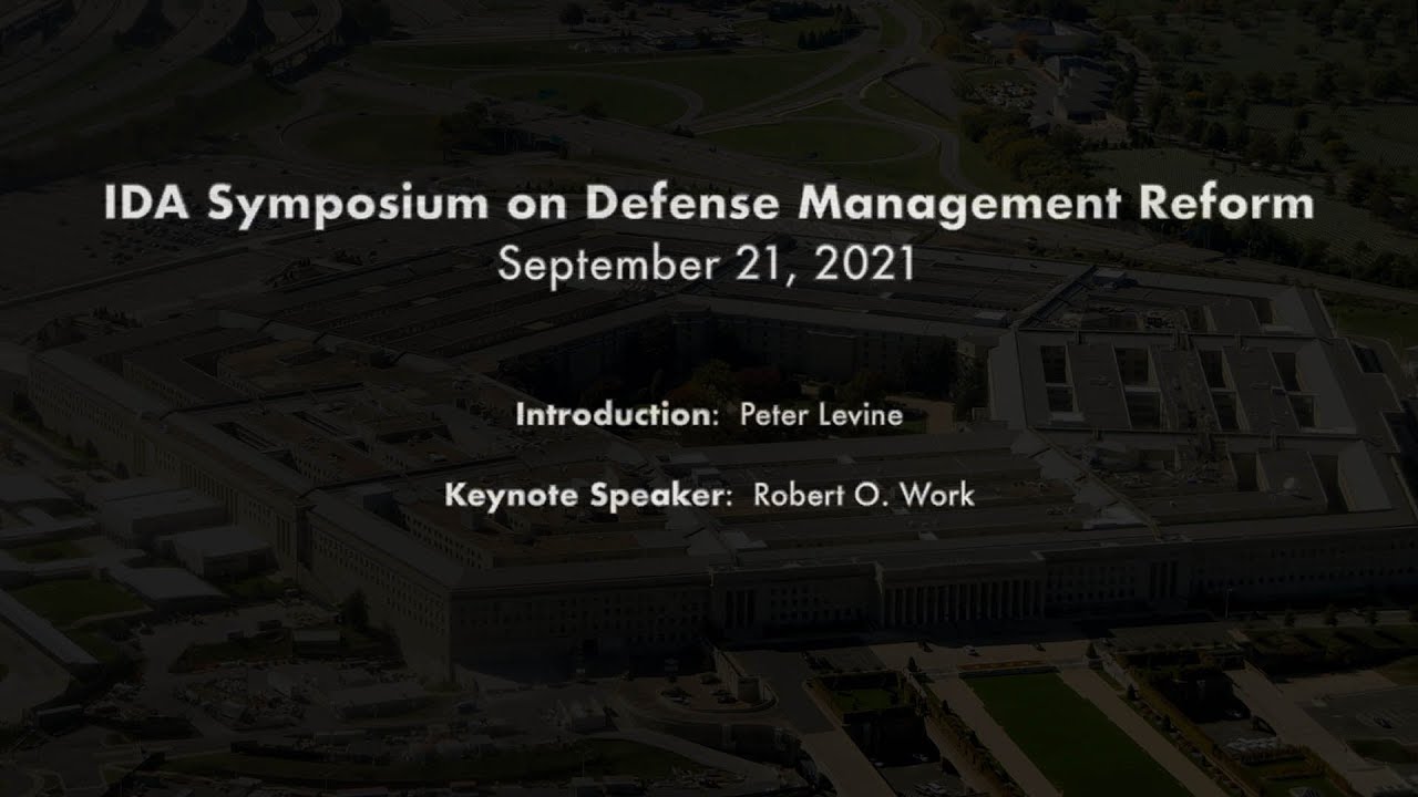 Keynote Speaker Robert O. Work - YouTube