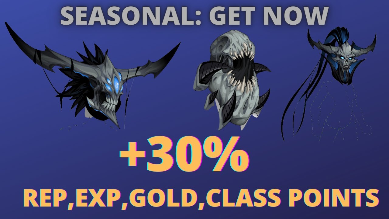 AQW +30% GOLD, EXP, REP AND CLASS POINTS HELMS - YouTube