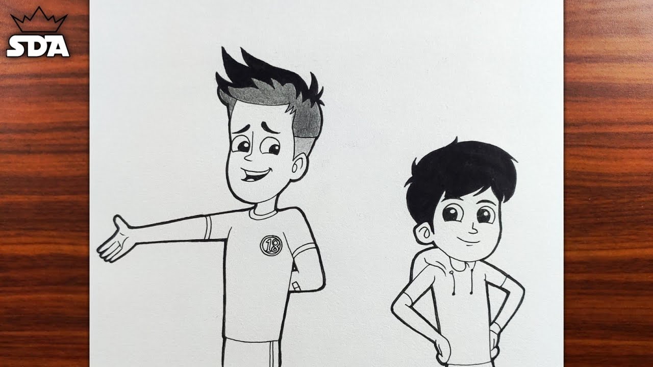 How to draw Chikoo aur Bunty | Brand new show | Chikoo Aur Bunty - YouTube