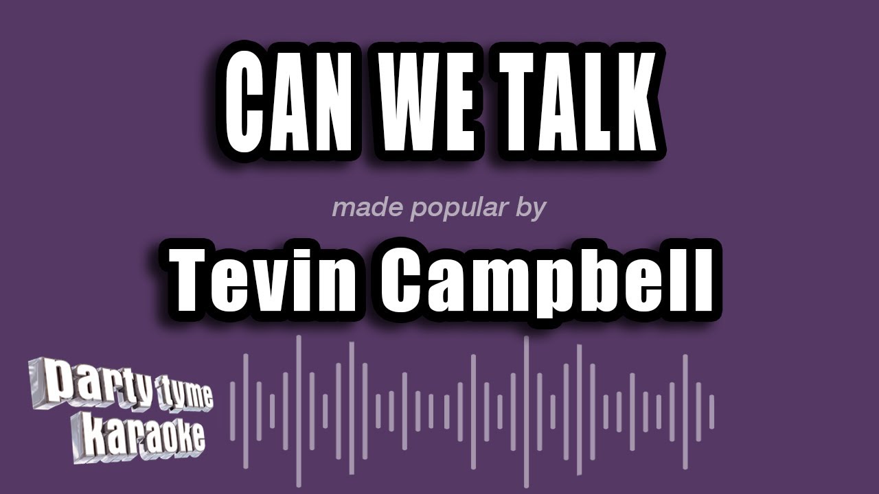 Tevin Campbell - Can We Talk (Karaoke Version) - YouTube