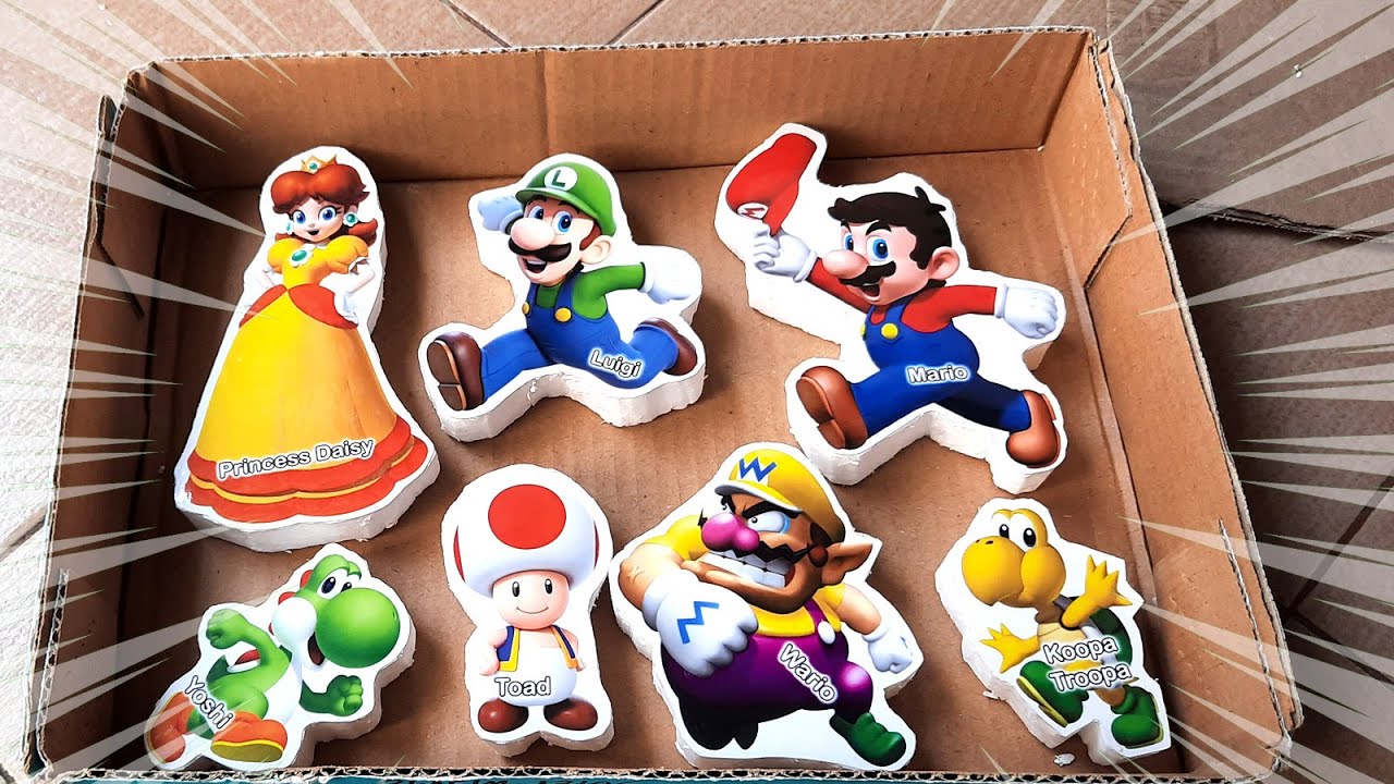 #66 Box Full of Mario Bros vs Bowser Goomba Falling asleep with Super ...
