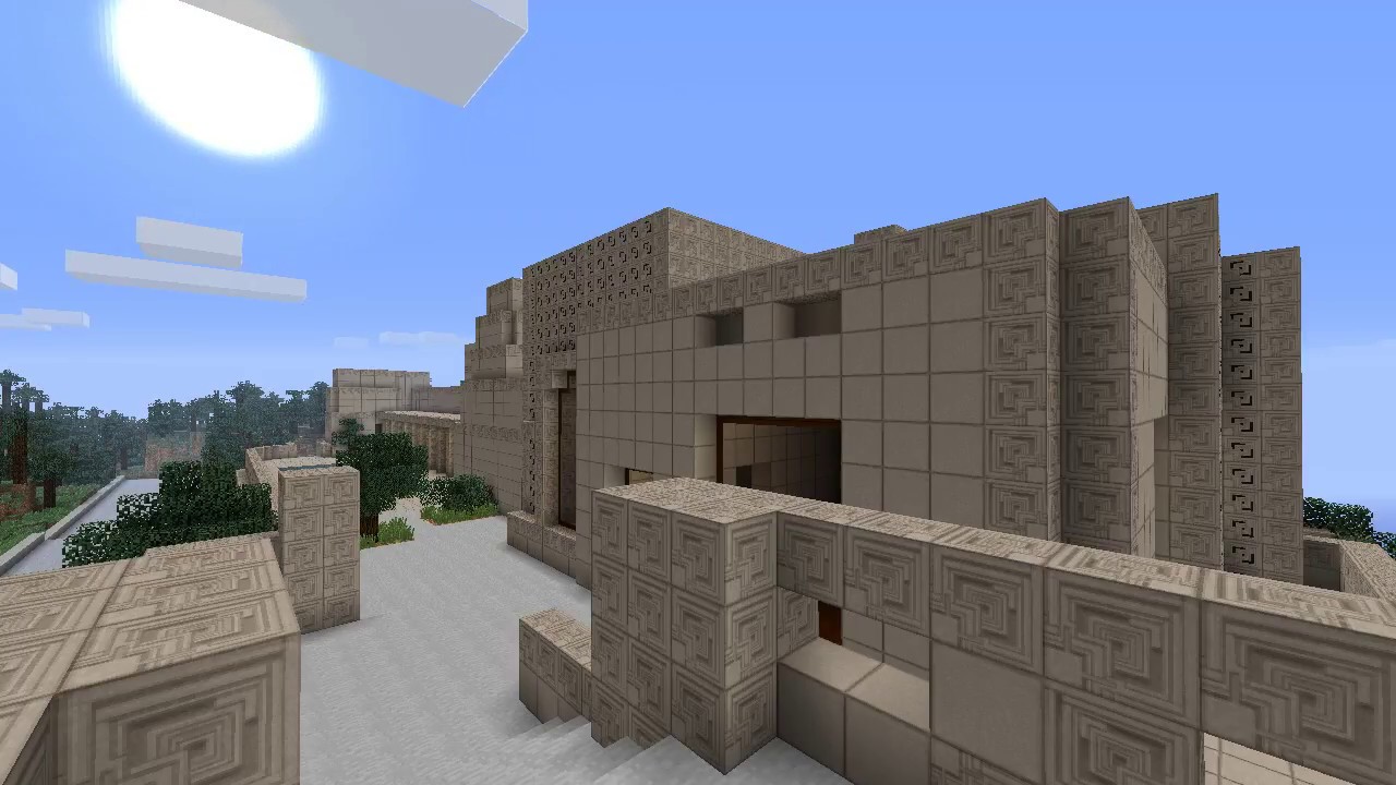 Minecraft - Sunrise at Ennis House - YouTube