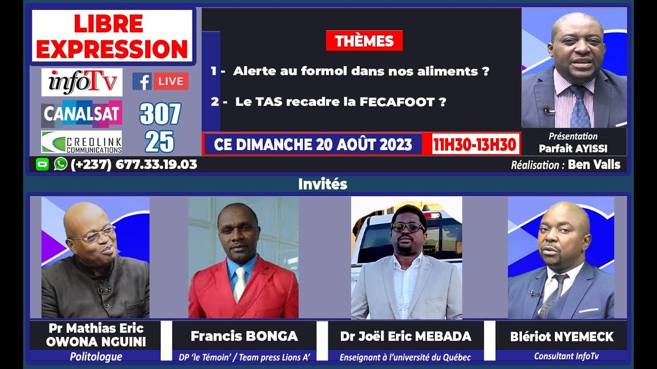 LIBRE EXPRESSION DU 20 AOÛT 2023 - YouTube