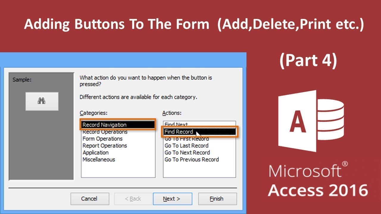 Adding Buttons To The Form Add Delete Print Etc Access 2016 Urdu adding-buttons-to-the-form-add-delete-print-etc-access-2016-urdu