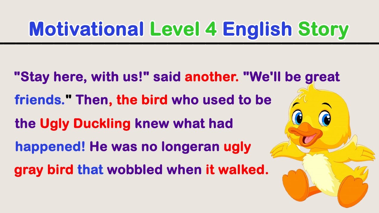 Learn English through Story - Level 4 | The Ugly Duckling | English ...