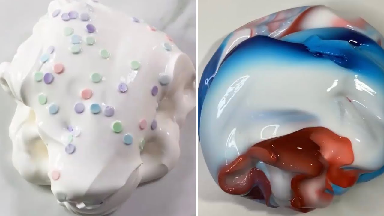 Thick and glossy slime Satisfying slime ASMR compilation - YouTube