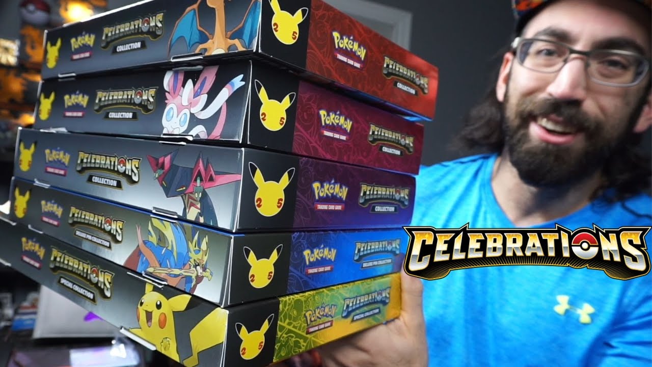 Pokémon Celebrations Box Opening! | Big Hits! | Golden Mew! - YouTube