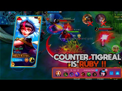 COUNTER TIGREAL IS RUBY | MLBB