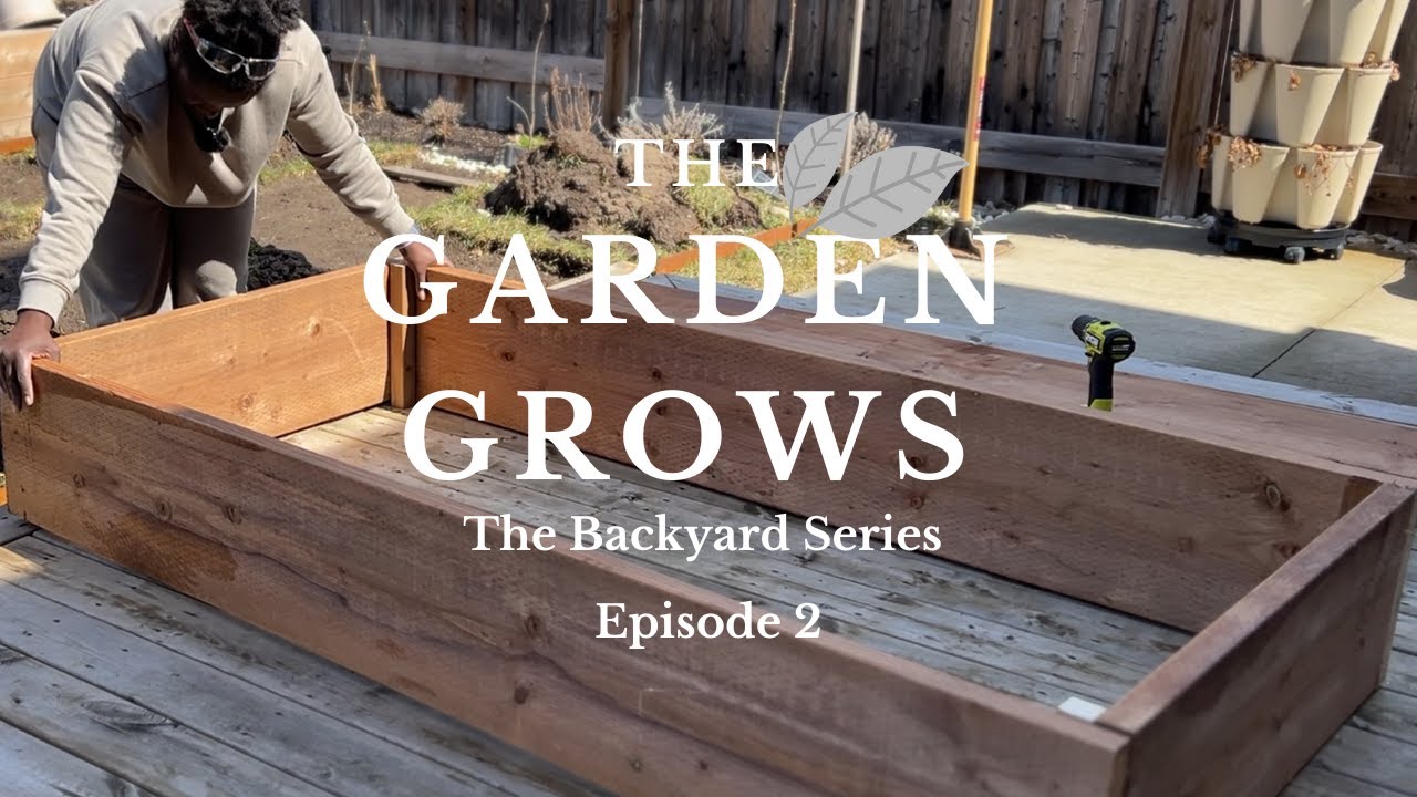 Episode 2| The Garden Grows- Building Raised Beds for Our Backyard ...