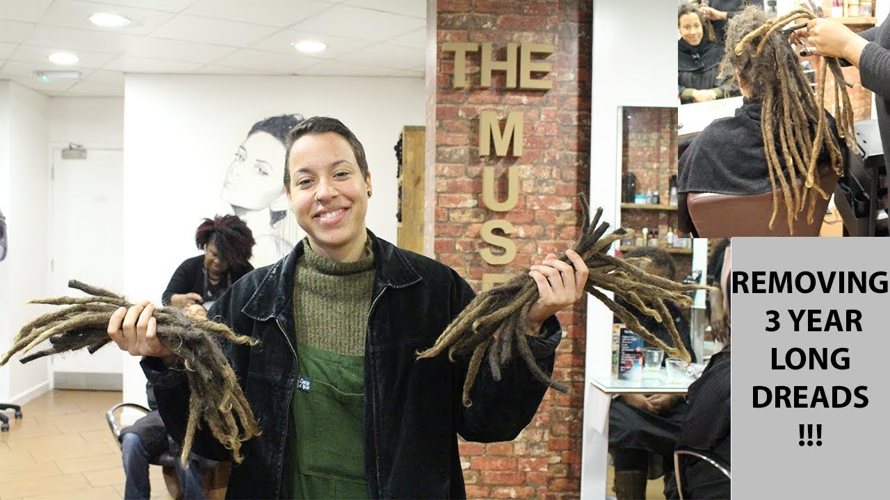 CUTTING OFF 3 YEAR LONG DREADS!- Muse Salon - YouTube