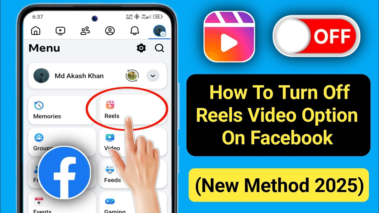 How to Turn Off Reels Video Option On Facebook 2025 (New Update) Hide ...