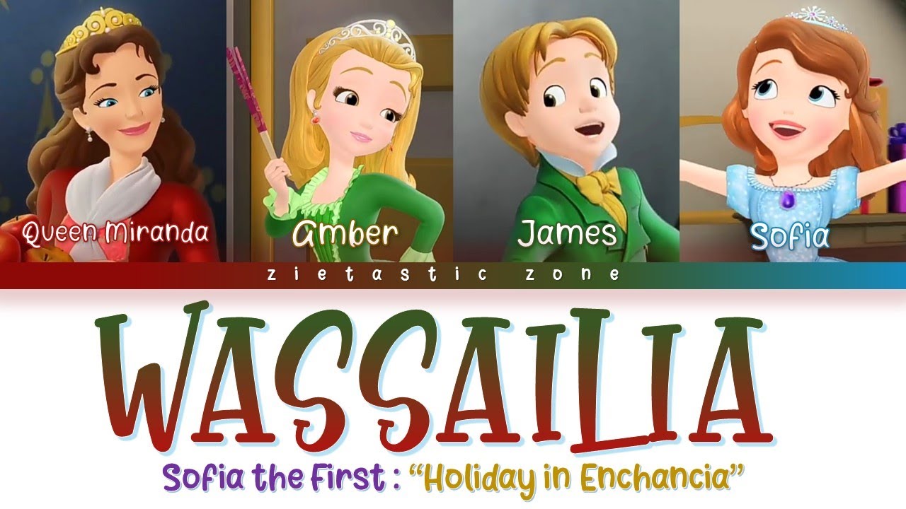 Wassailia- Color Coded Lyrics | Sofia the First "Holiday in Enchancia ...