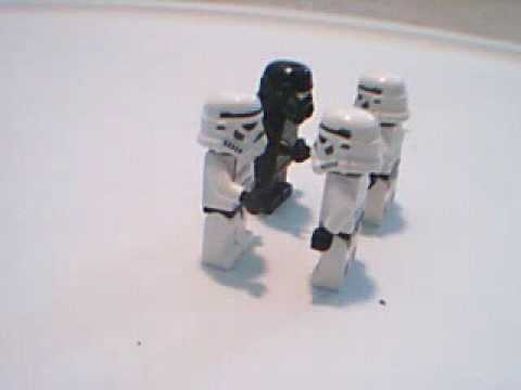 Lego stormtroopers build the imperial dropship - YouTube