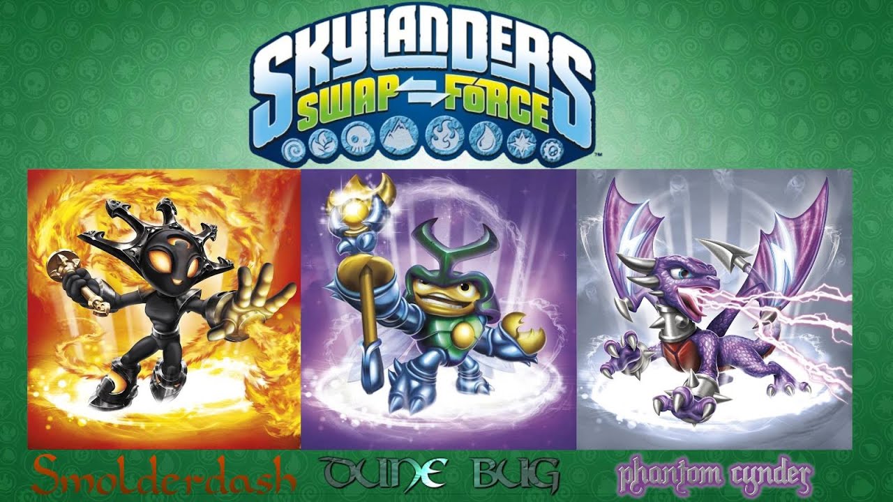 Skylanders Swap Force | Smolderdash |Dune Bug | Phantom Cynder | | XBOX ...
