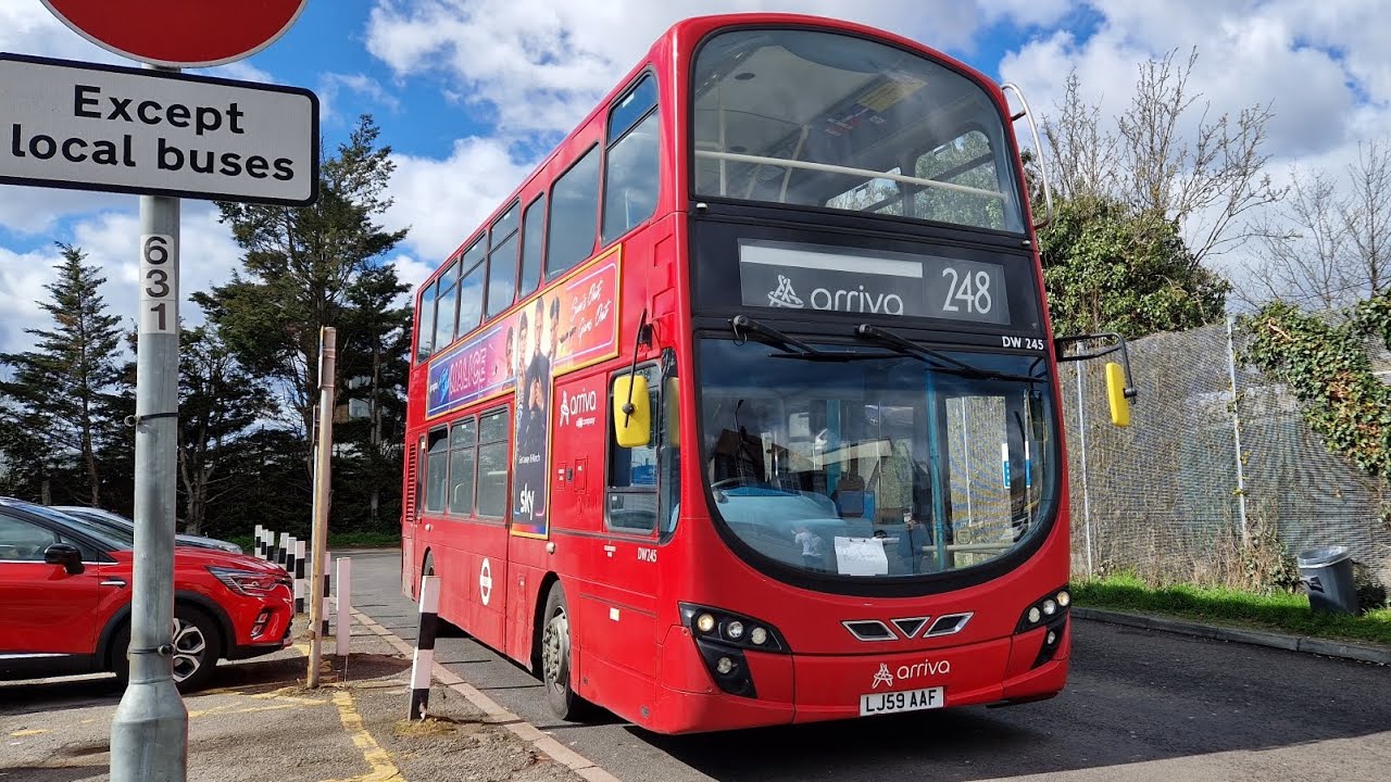 FULL JOURNEY | LONDON BUS 248 CRANHAM - ROMFORD MARKET (LJ59AAF) DW 245 ...