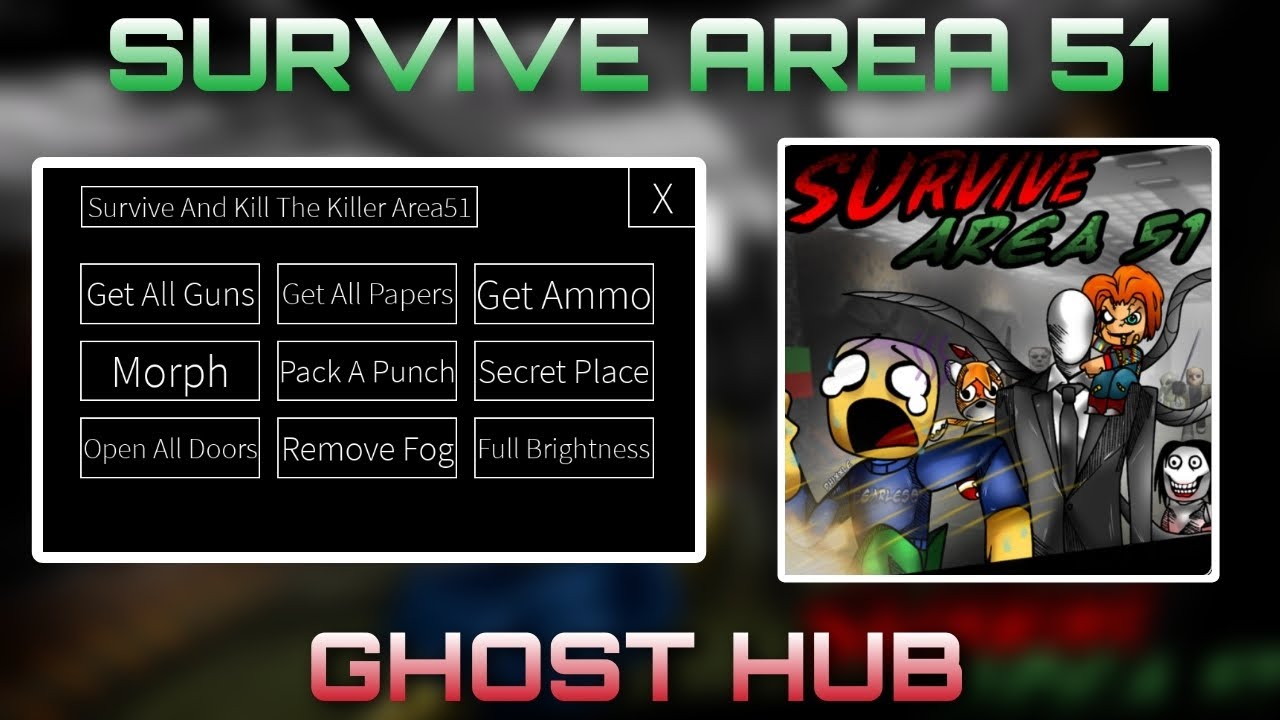 Survive Area 51 Script | All Guns, All Papers, Morph, Fullbright ...