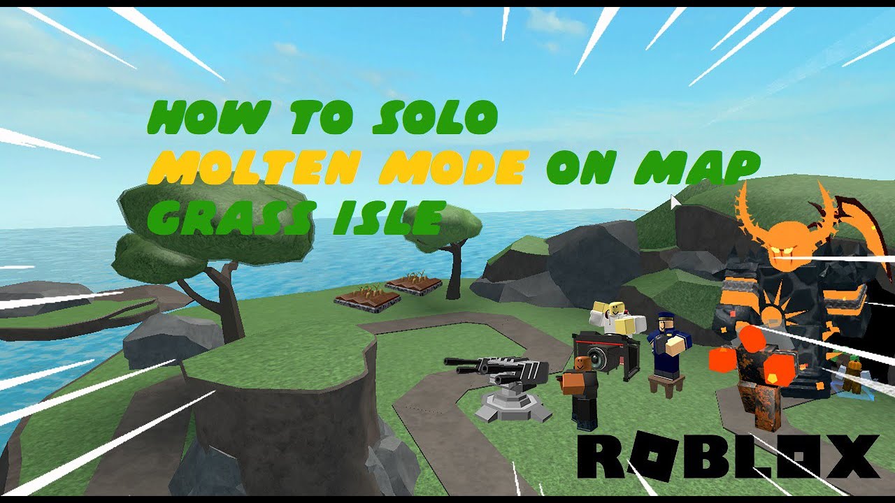 How To Solo Molten On Grass Isle Map #3 | TDS - YouTube