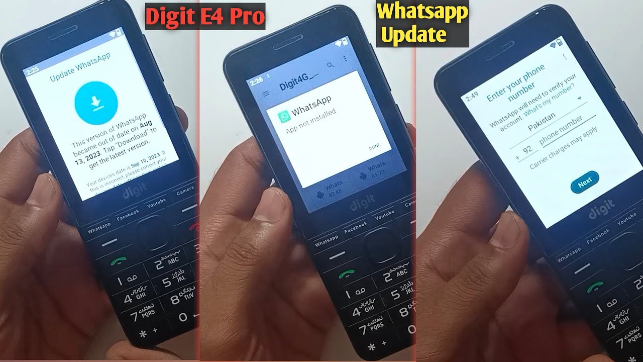Digit E4 Pro Whatsapp Update Problem || whatsapp install error ...