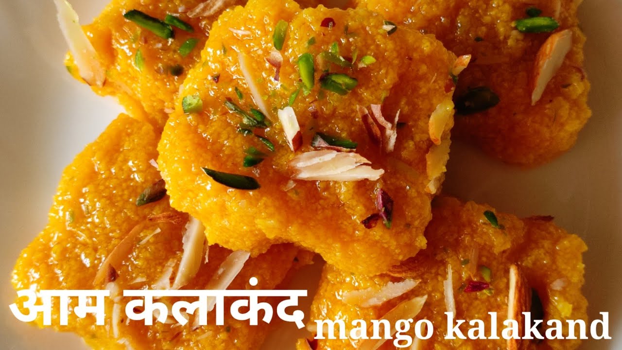 mango kalakand |mango kalakand recipe| how to make mango kalakand # ...