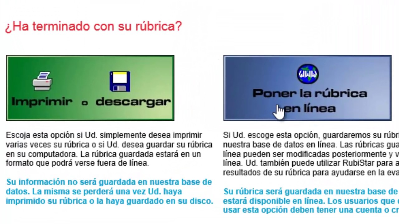 Elaborar Rúbricas de Evaluación con Rubistar - YouTube