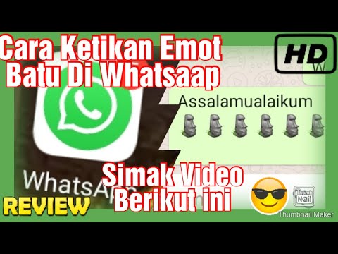 Cara Buat Emot Batu di Wa🗿🗿🗿 - YouTube