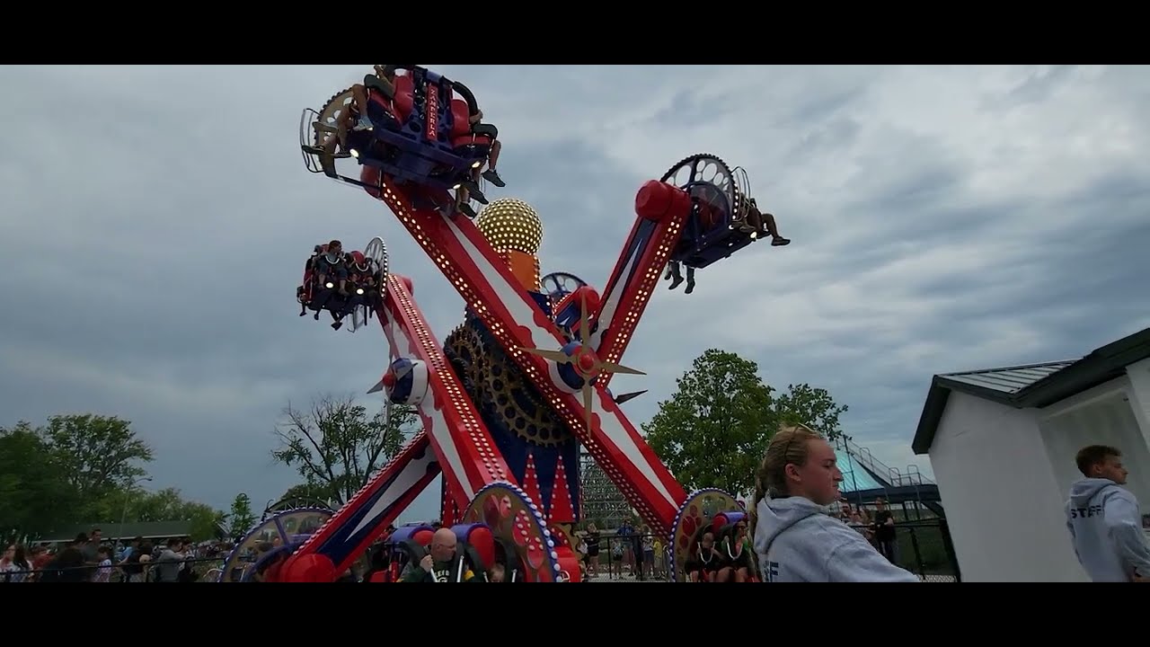 NebulaZ First Public Ride Bay Beach Amusement Park Green Bay, WI 9-2-23 ...