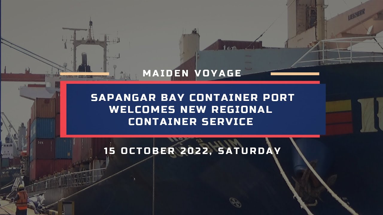 Sabah Ports Welcomes New Regional Container Service - YouTube