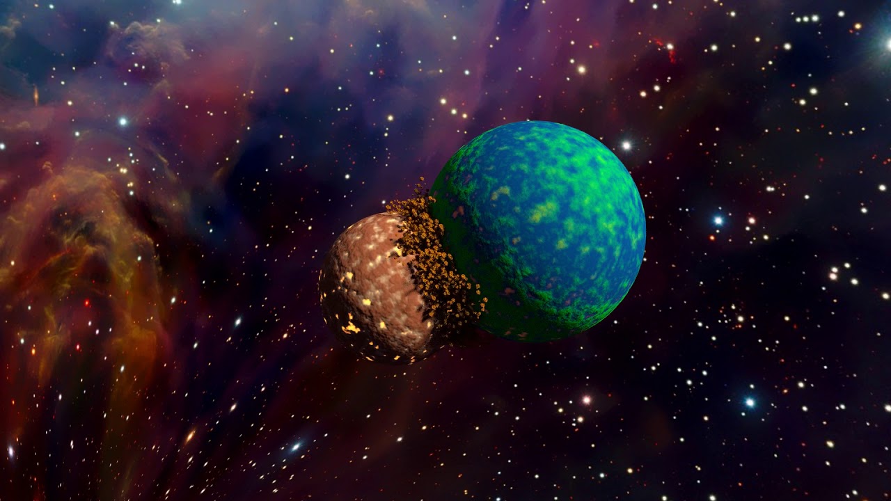 Amazing animation of two planets colliding using blender - E1 - YouTube