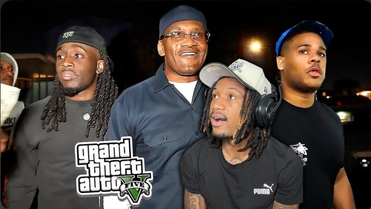 AMP KAI CENAT and FANUM go to GTA FRANKLINS HOOD! (CHAINS TUCKED) - YouTube