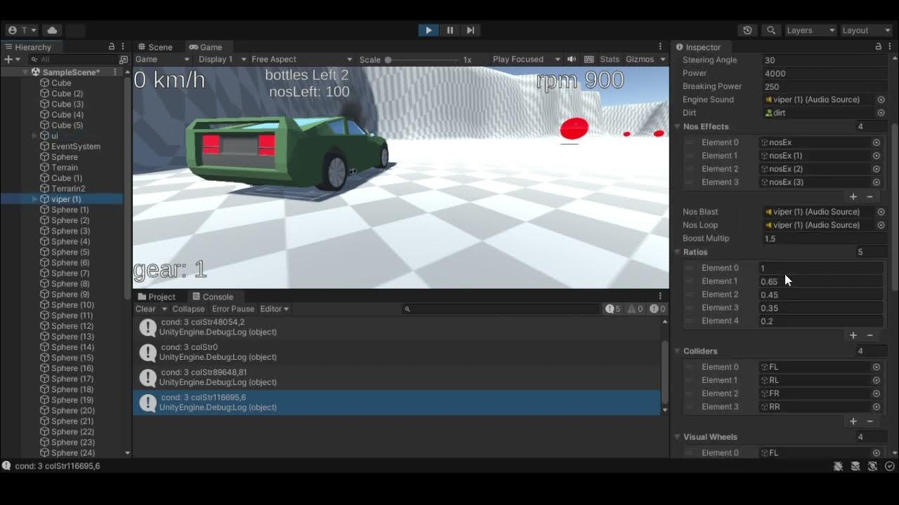 Unity Car Controller Test 4 Youtube