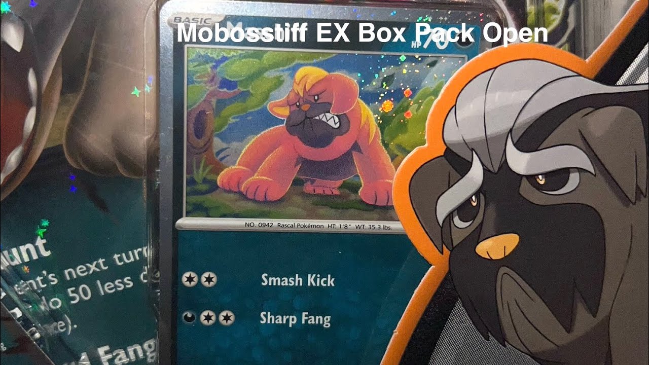 Pokemon TCG Mobosstiff EX Box Pack opening - YouTube