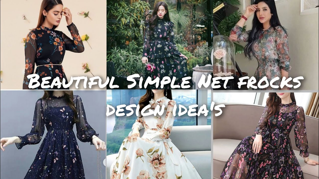 Simple Net frocks design idea's/Beautiful net frocks design/For girls ...