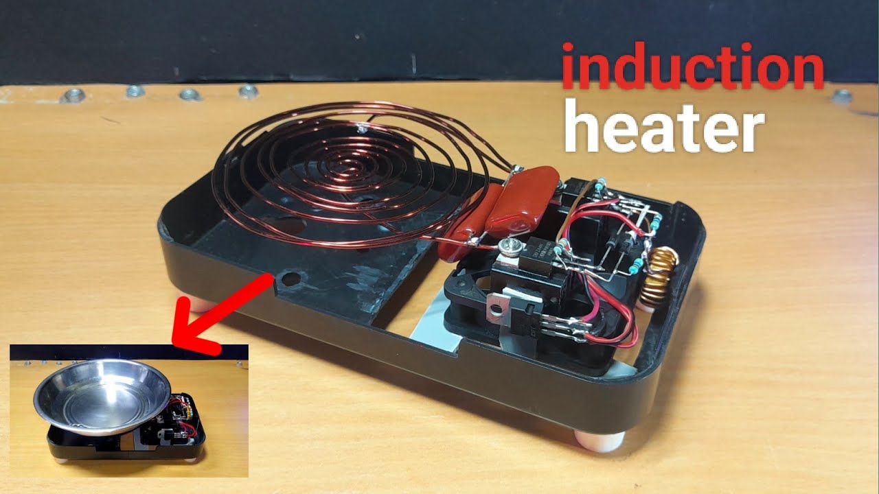 how to make mini powerful induction hitor at hom - YouTube