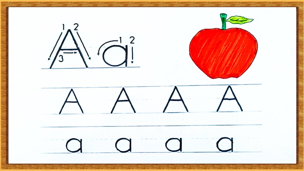 Tracing | Tracing Letter A | Practice Writing Letter A | Kids Learning ...