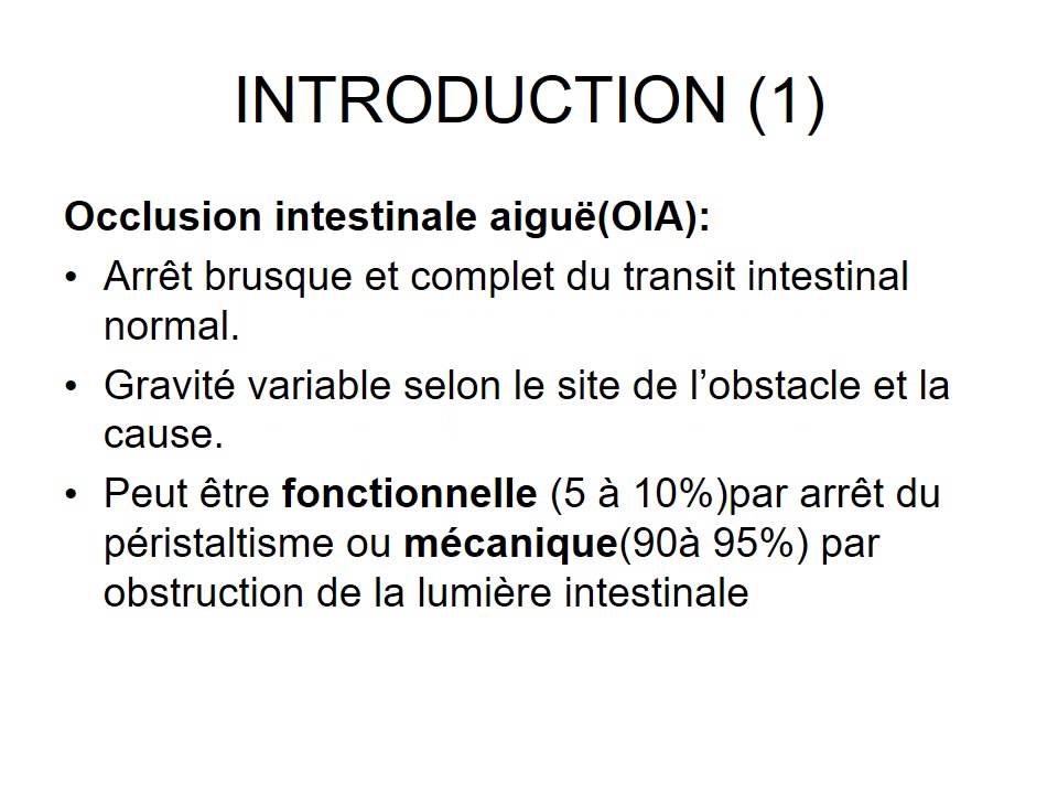 PHYSIOPATHOLOGIE l’occlusion intestinale aiguë - YouTube