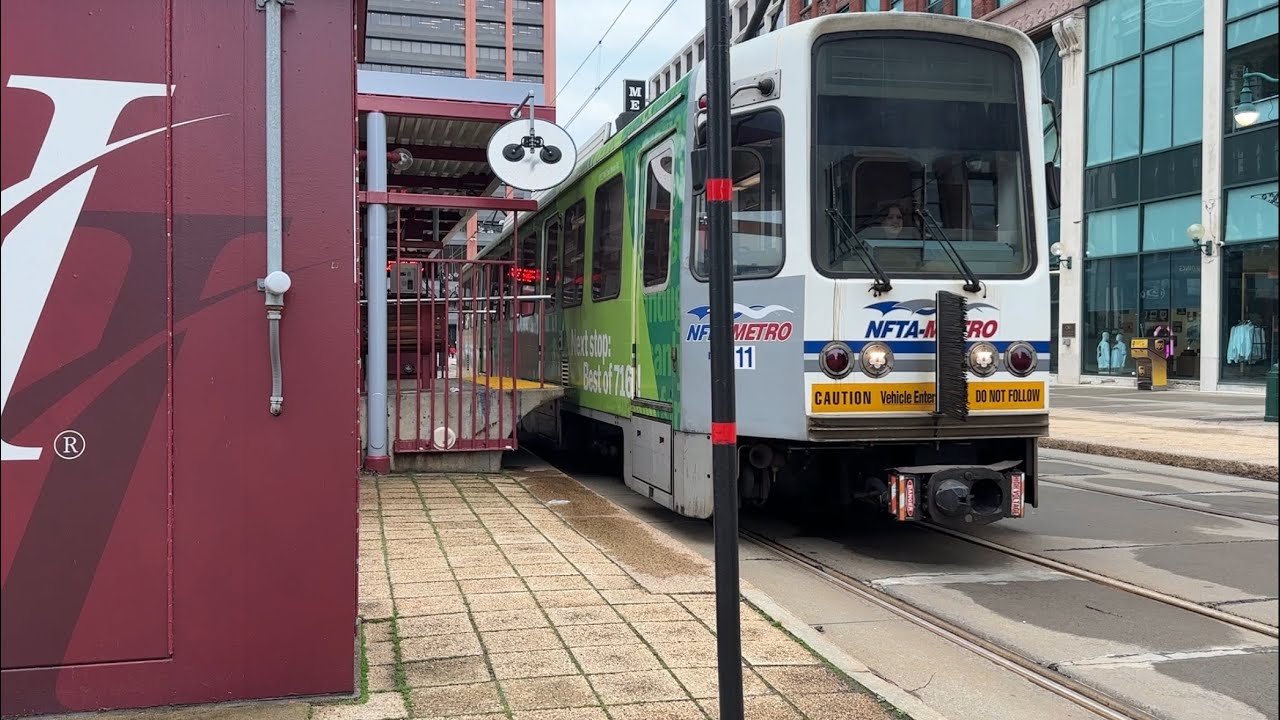 Riding The NFTA Metro Rail in Buffalo Ny - YouTube