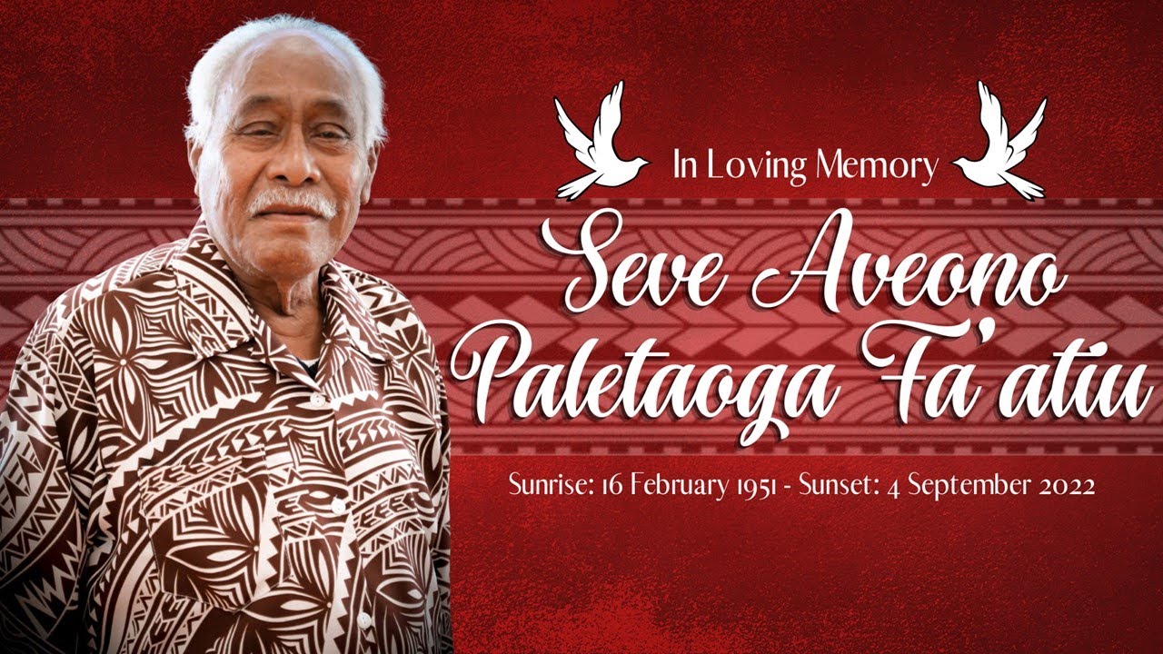 🕊Funeral Service for Seve Aveono Paletaoga Fa'atiu🕊 - YouTube